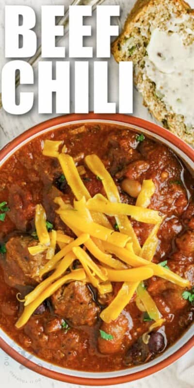 Chili With Stew Meat (Best Homemade Chili Recipe) - Our Zesty Life