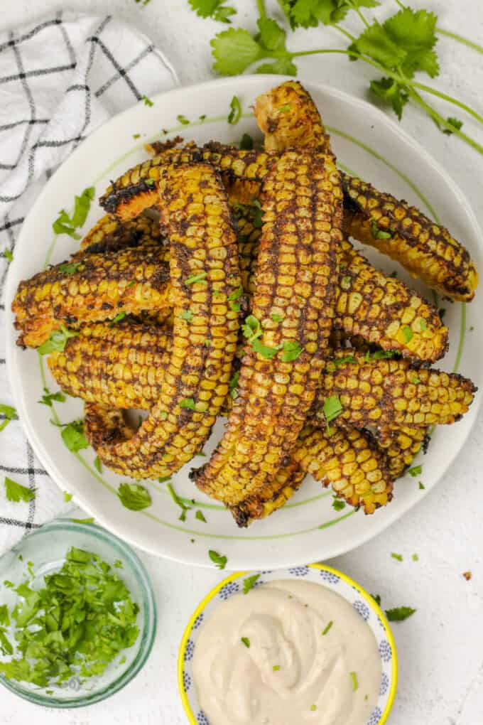 Baked Corn Ribs (Easy Side Dish or Appetizer!) - Our Zesty Life
