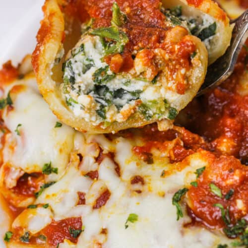 Stuffed Pasta Shells (With Three Types Of Cheese!) - Our Zesty Life