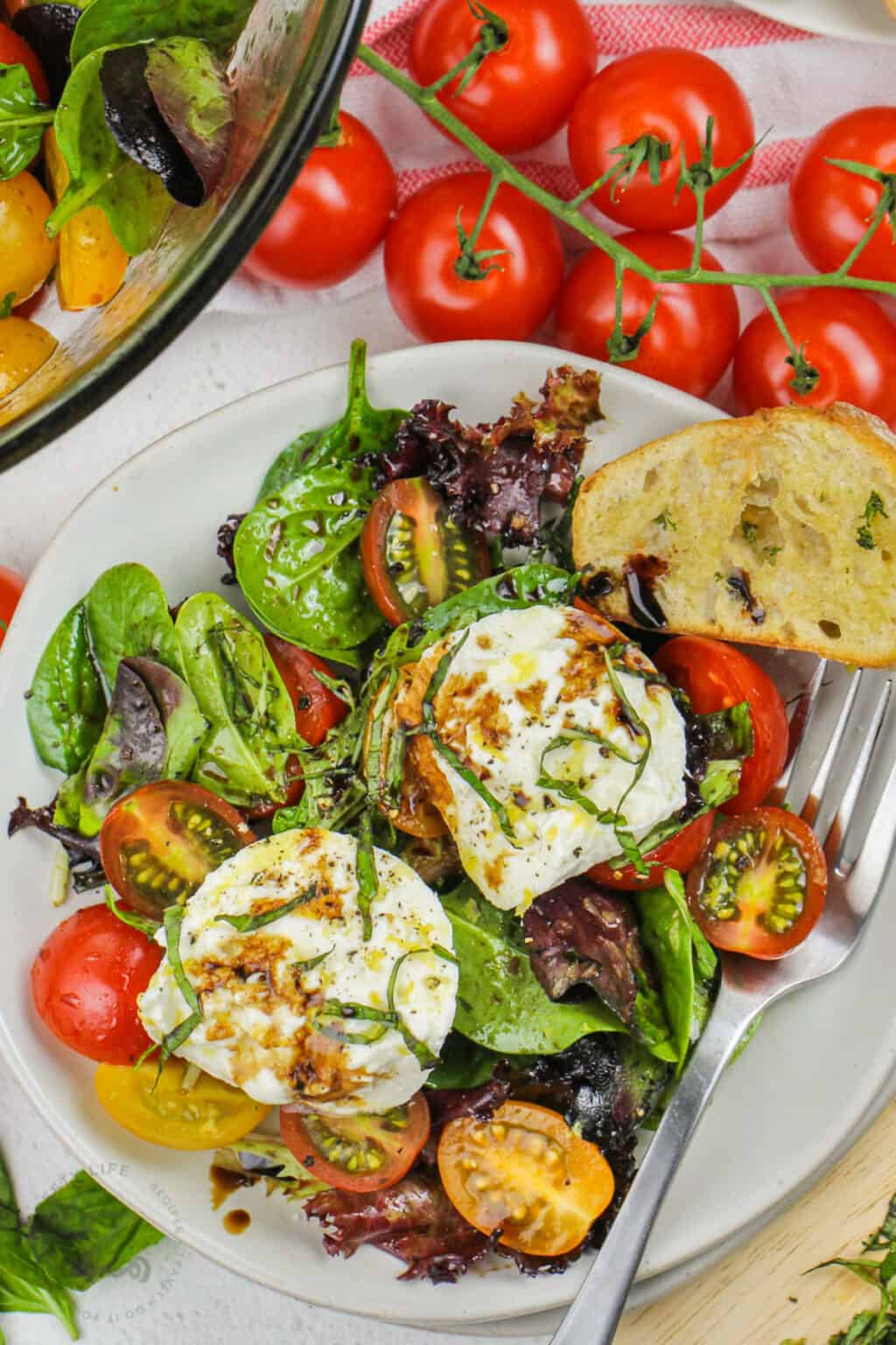 Burrata Salad (A Fresh Summer Salad Recipe!) - Our Zesty Life