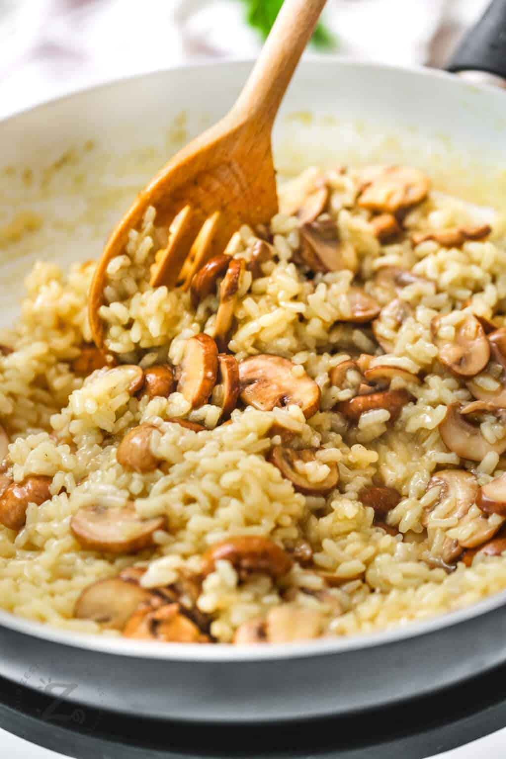 Risotto with Mushrooms (So Creamy And Delicious!) - Our Zesty Life