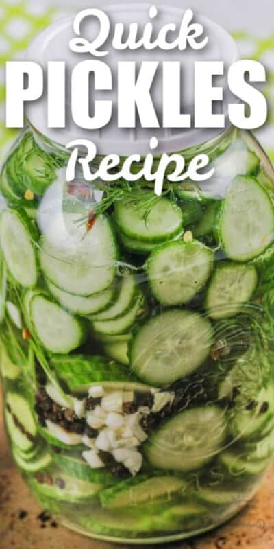 Quick Pickles (Easy Recipe With Dill!) - Our Zesty Life