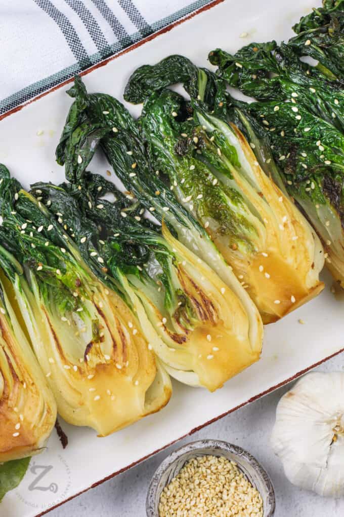 Garlic Baby Bok Choy Recipe (15 Minute Recipe!) - Our Zesty Life