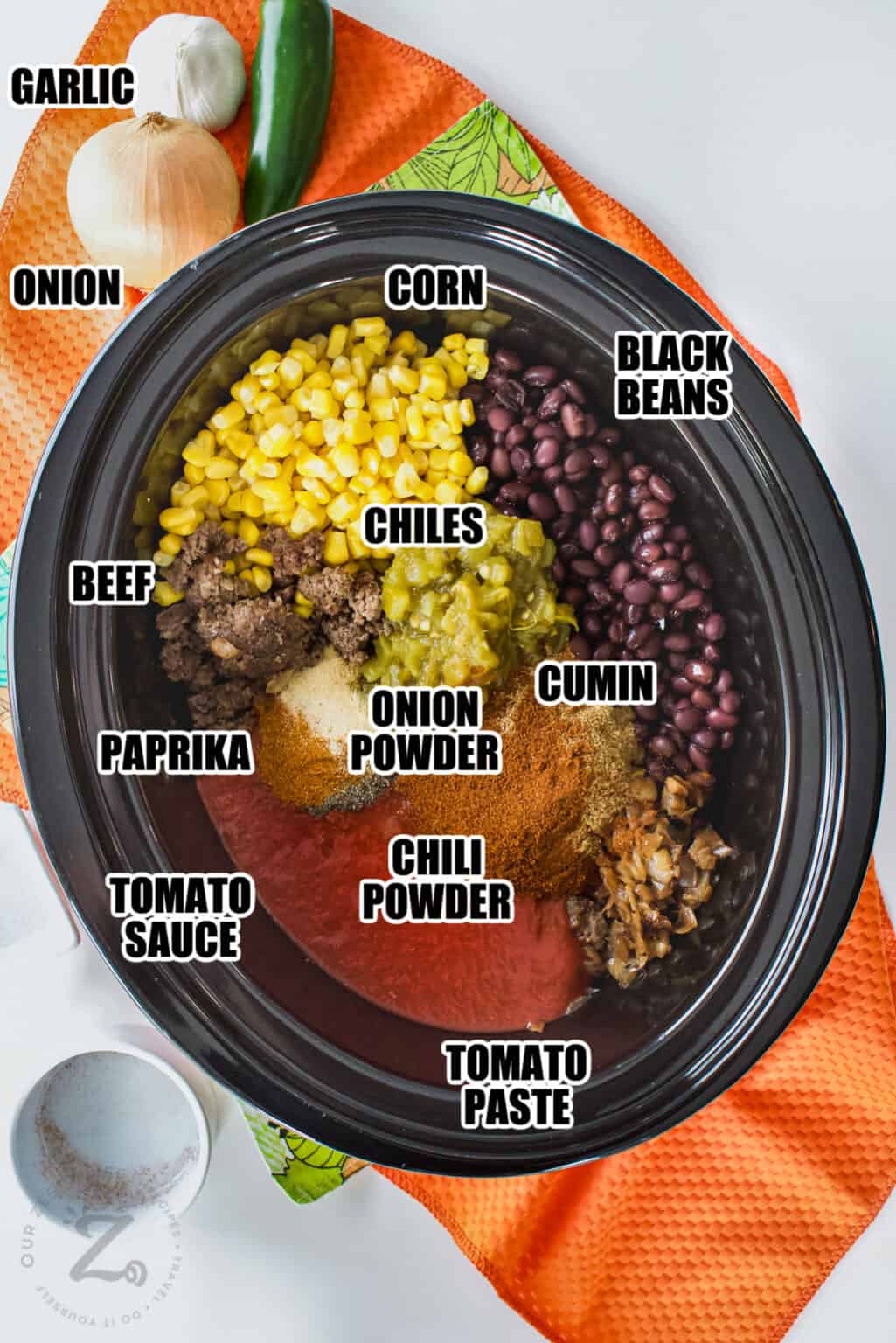 Easy Crockpot Black Bean Chili (So Easy To Make) - Our Zesty Life