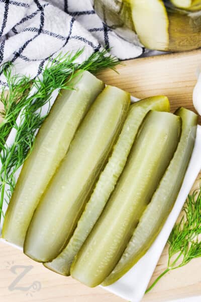 Dill Pickles (Easy Recipe!) - Our Zesty Life
