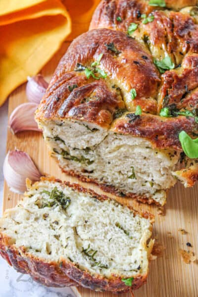 Garlic Herb Bread (With Self Rising Flour!) - Our Zesty Life