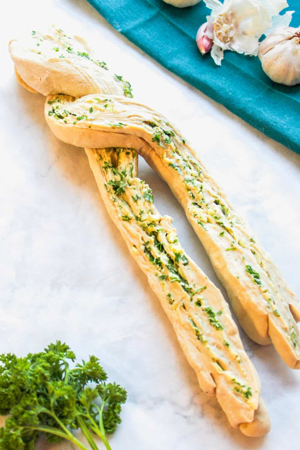 Garlic Herb Bread (With Self Rising Flour!) - Our Zesty Life