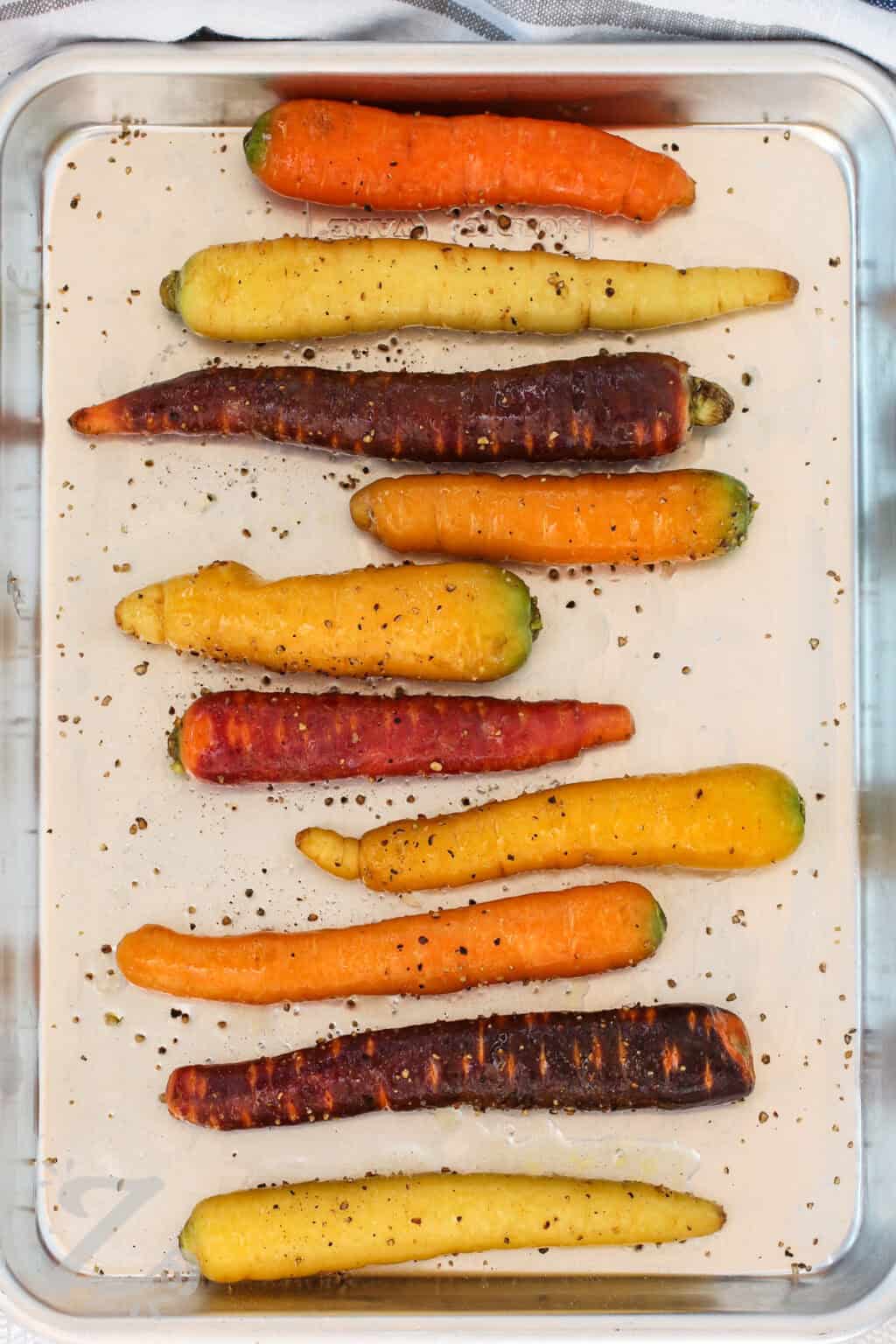 Roasted Rainbow Carrots (Colorful and Sweet Side Dish!) - Our Zesty Life