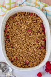 Raspberry Crisp (A Delicious Sweet-Tart Dessert!) - Our Zesty Life