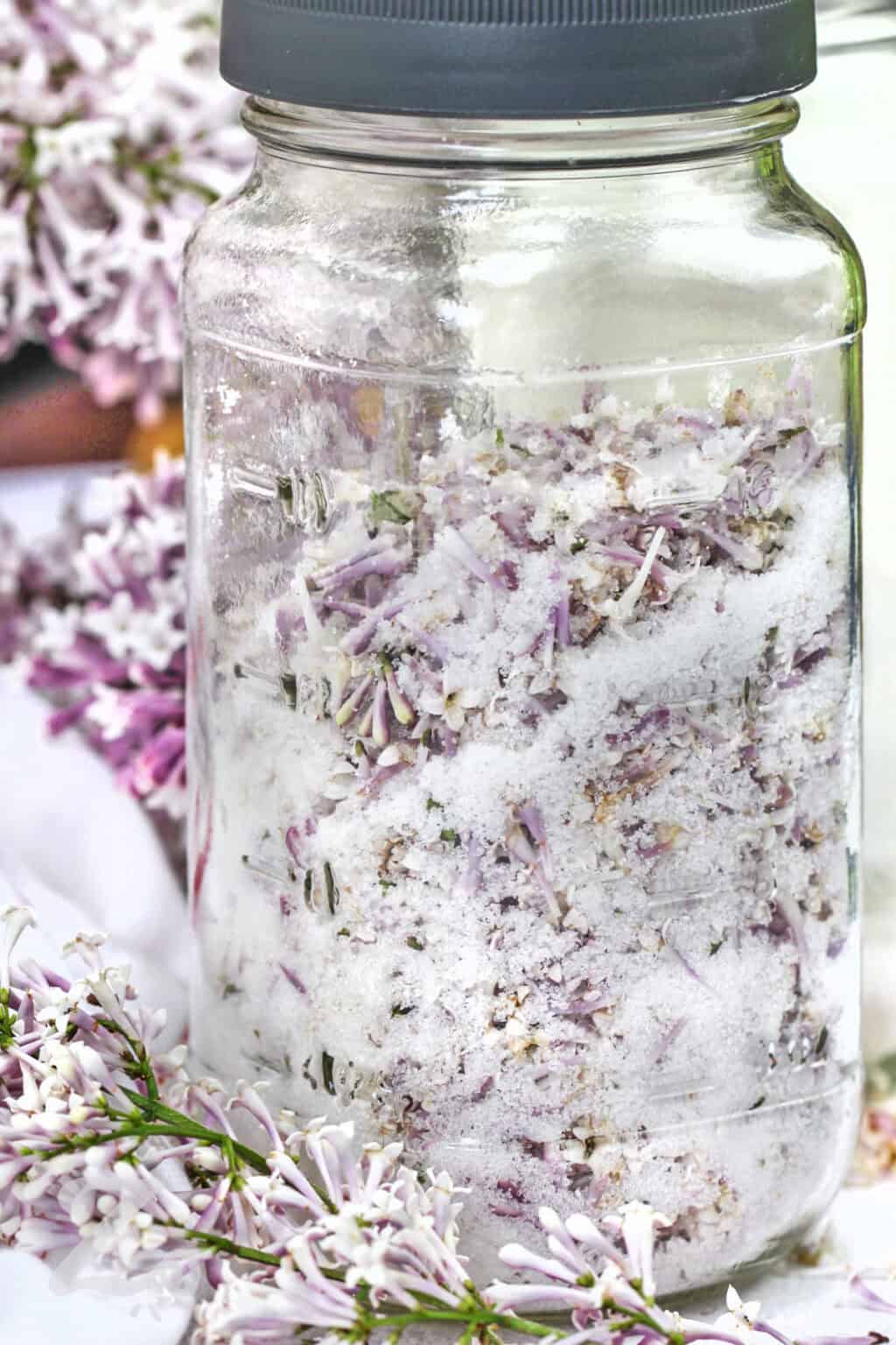 Lilac Sugar (2 Ingredient Recipe!) - Our Zesty Life