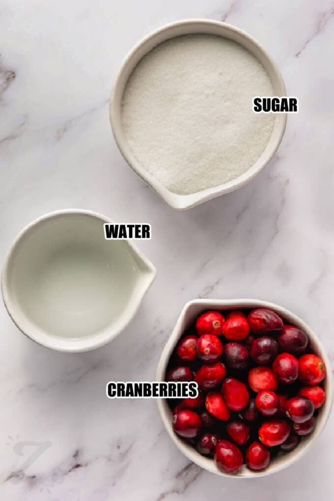 Sugared Cranberries (Just 2 ingredients!) - Our Zesty Life