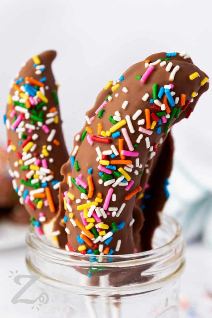 Chocolate Dipped Bananas (A Fun abd Delicious Treat!) - Our Zesty Life