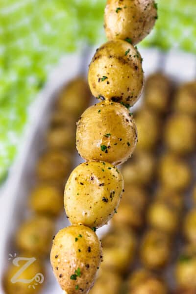 Grilled Potatoes (5 Minute Prep!) - Our Zesty Life