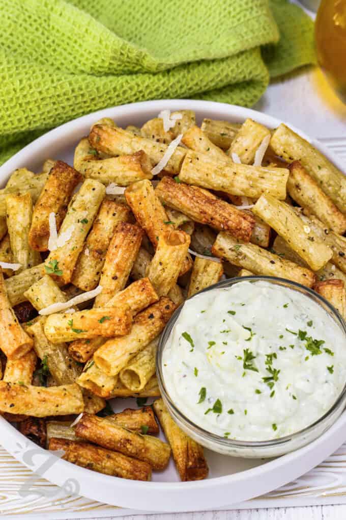 Air Fryer Pasta Chips (Crispy, Crunchy, And Easy To Make!) - Our Zesty Life