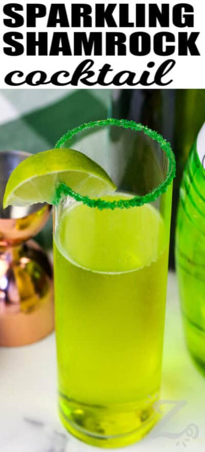 Sparkling Shamrock Cocktail (Best St. Patrick's Day Drink!)